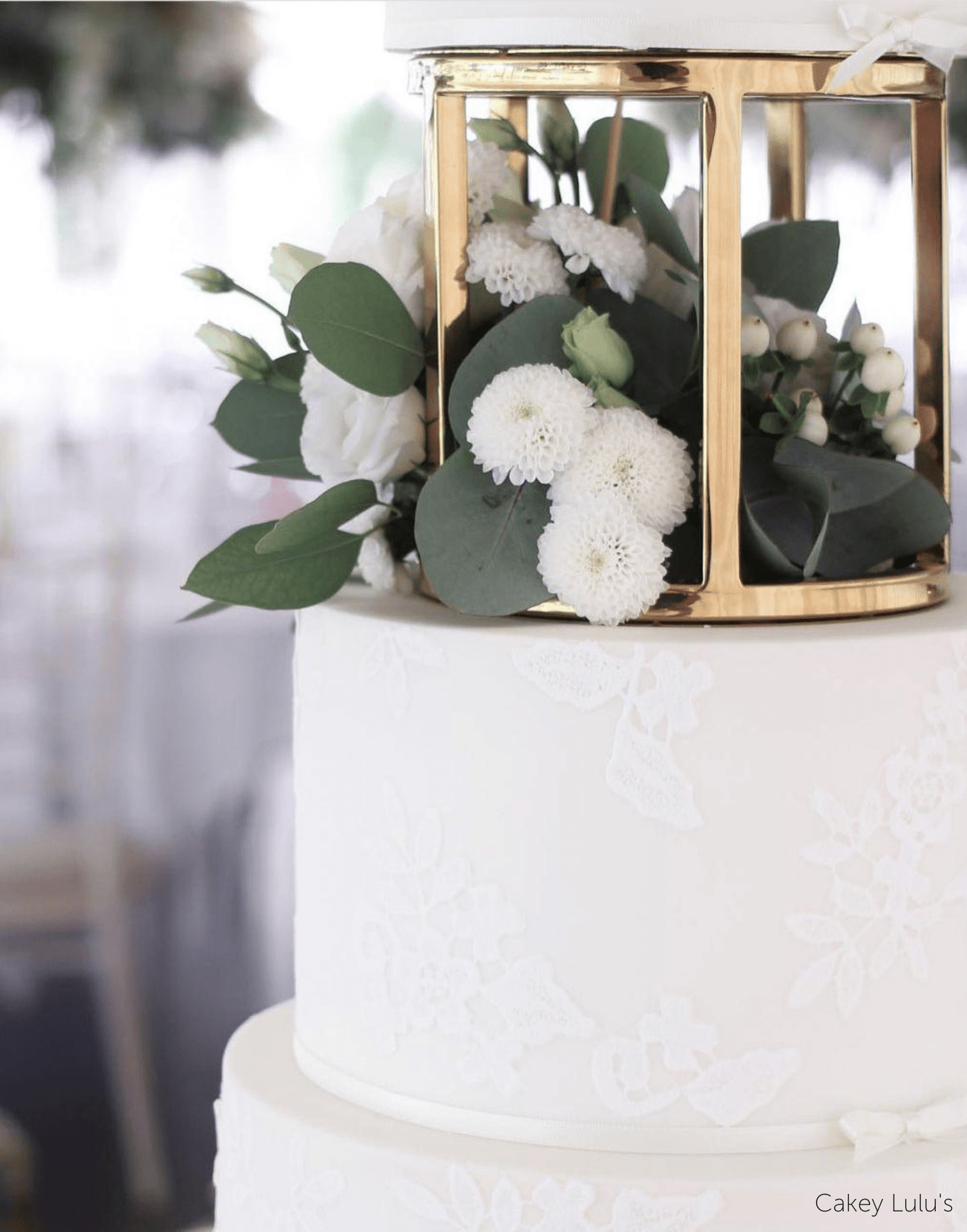 6" Round Metallic Cake Separator | Prop Options