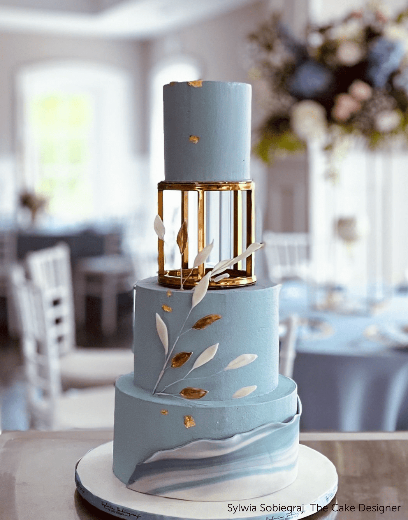 6" Round Metallic Cake Separator | Prop Options