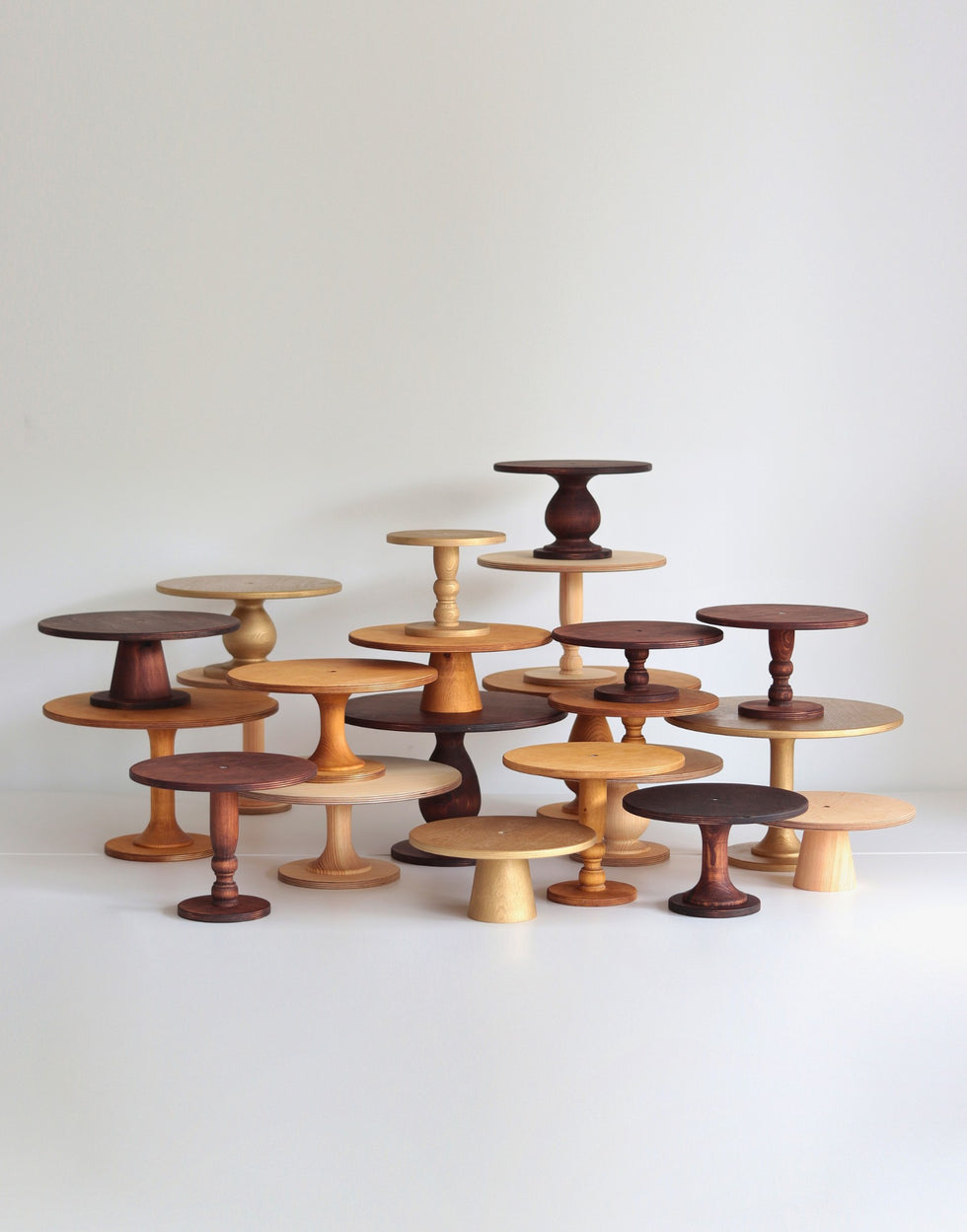 Prop Bundles - Birch Pedestal Cake Stands Variety | Prop Options