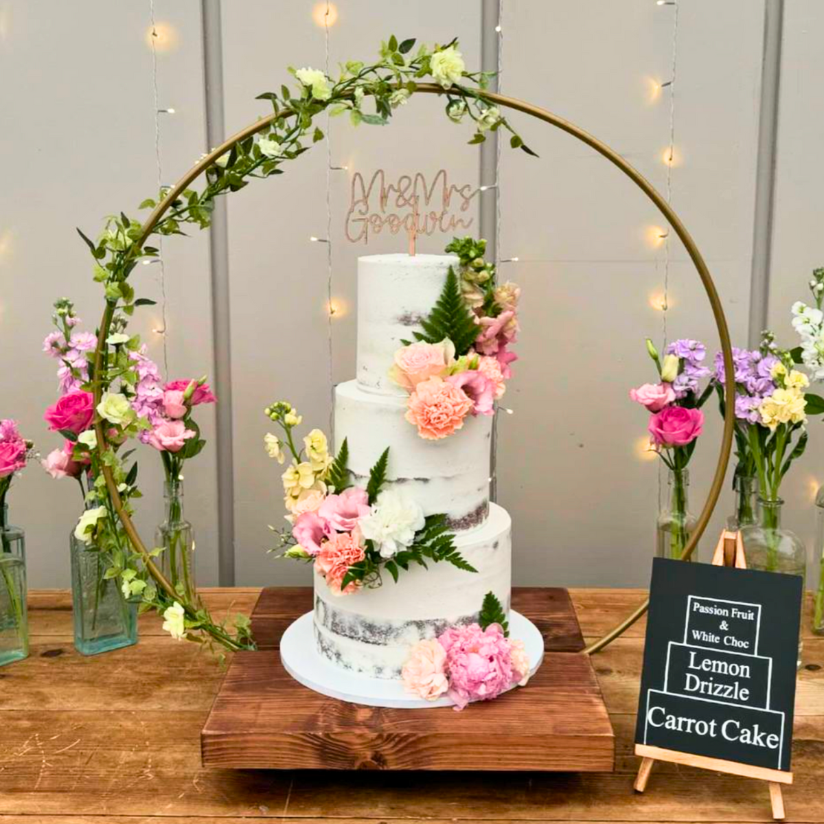 The Floral Hoop Cake Stand | Prop Options